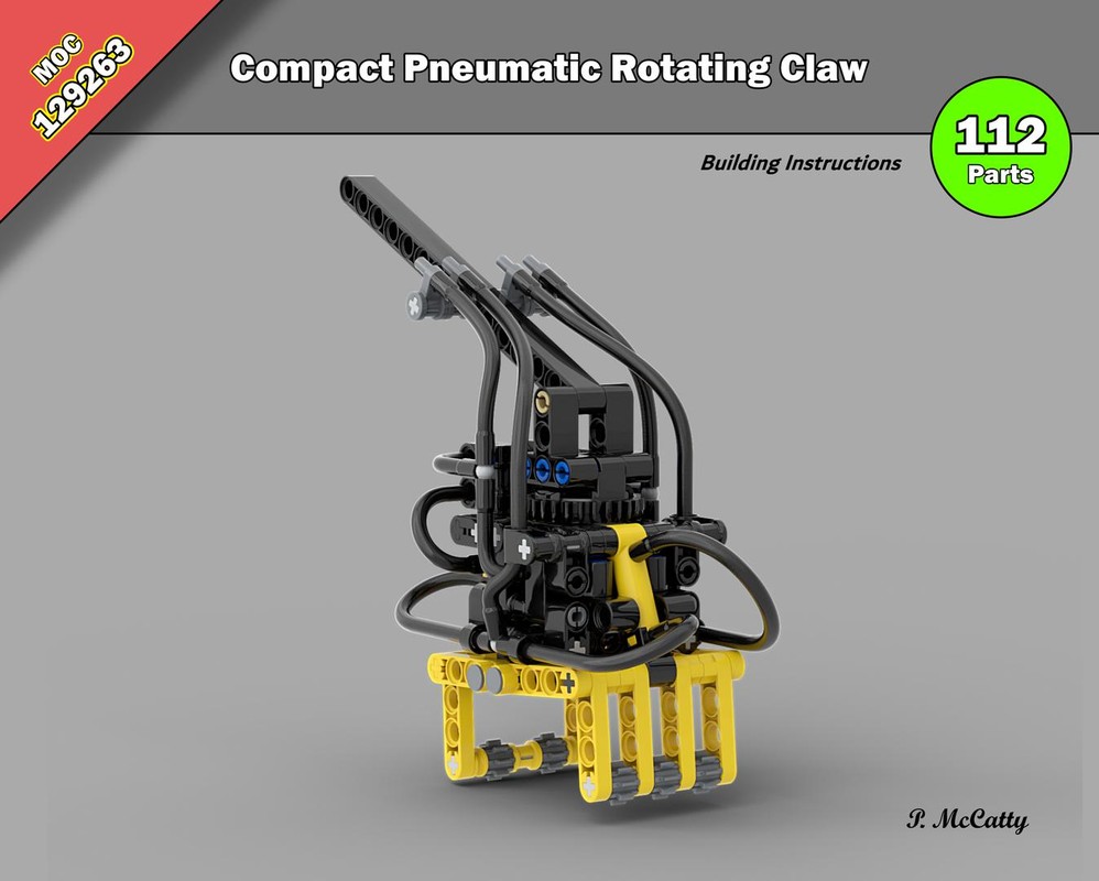 LEGO MOC Compact Pneumatic Rotating Claw by @McCatty_TECH | Rebrickable ...
