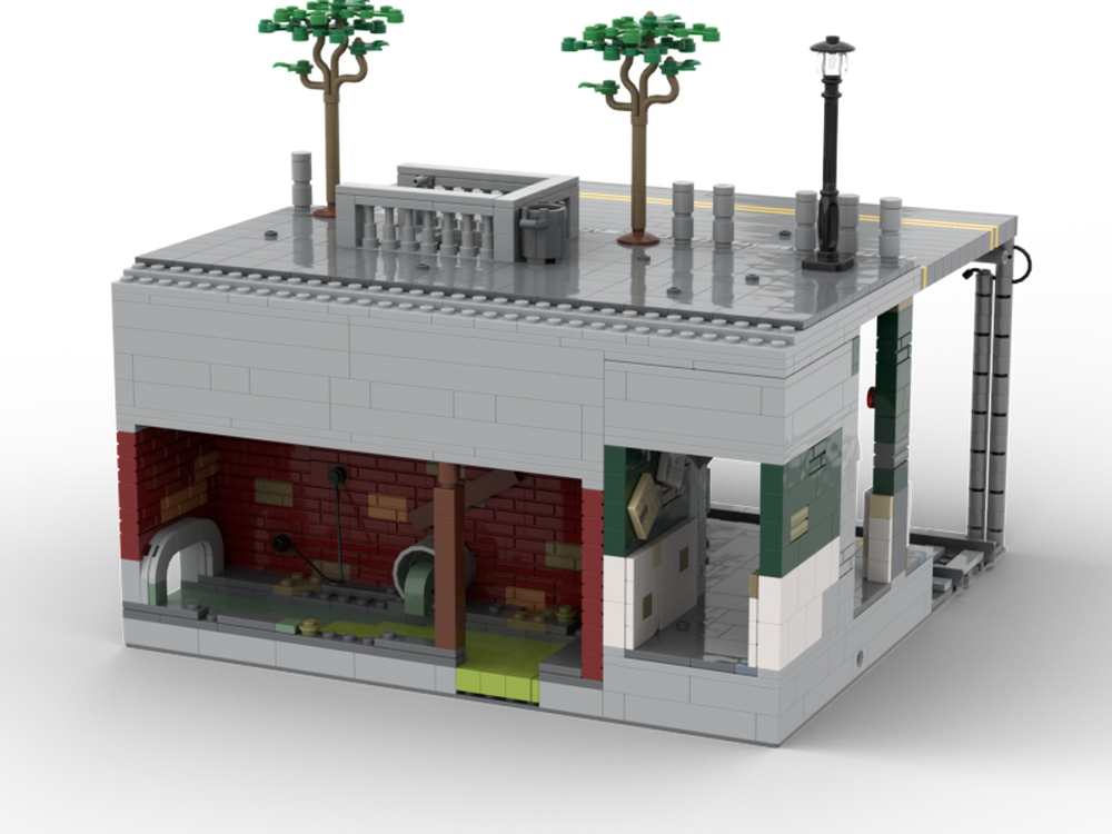 Lego Moc New York Subway Station By Lordalien Rebrickable Build