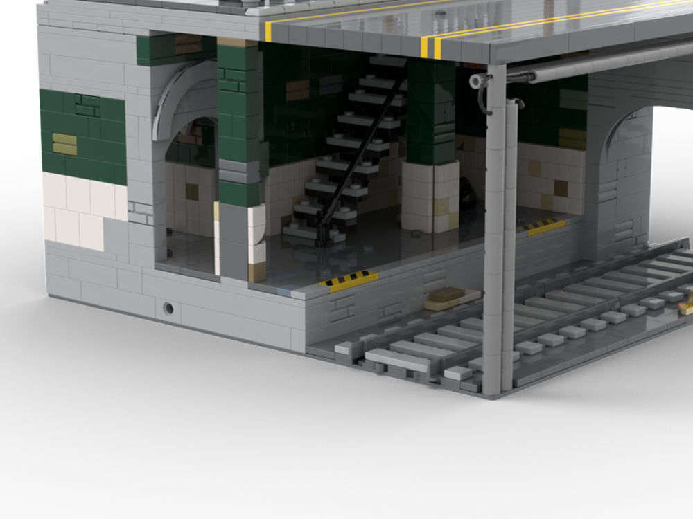 Lego Moc New York Subway Station By Lordalien Rebrickable Build