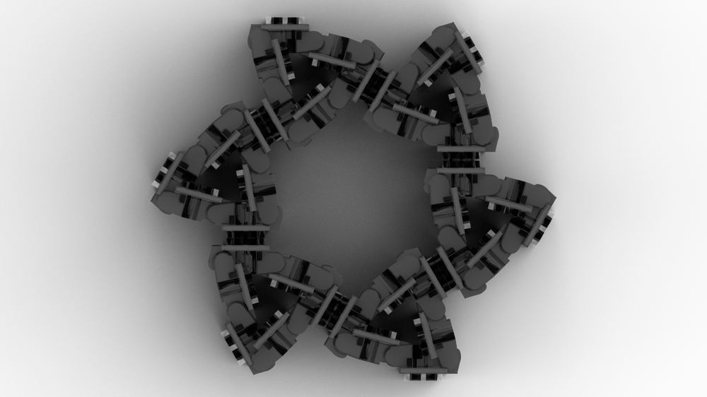 LEGO MOC Star (based on tread links) by 2in1 | Rebrickable - Build with ...