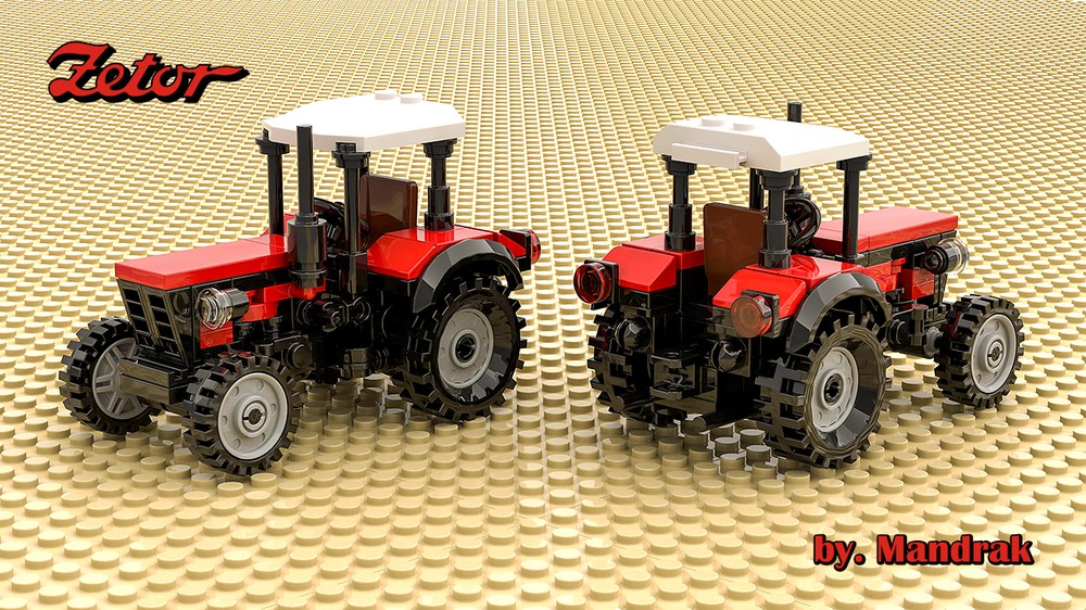 LEGO MOC Tractor ZETOR by mandrak | Rebrickable - Build with LEGO