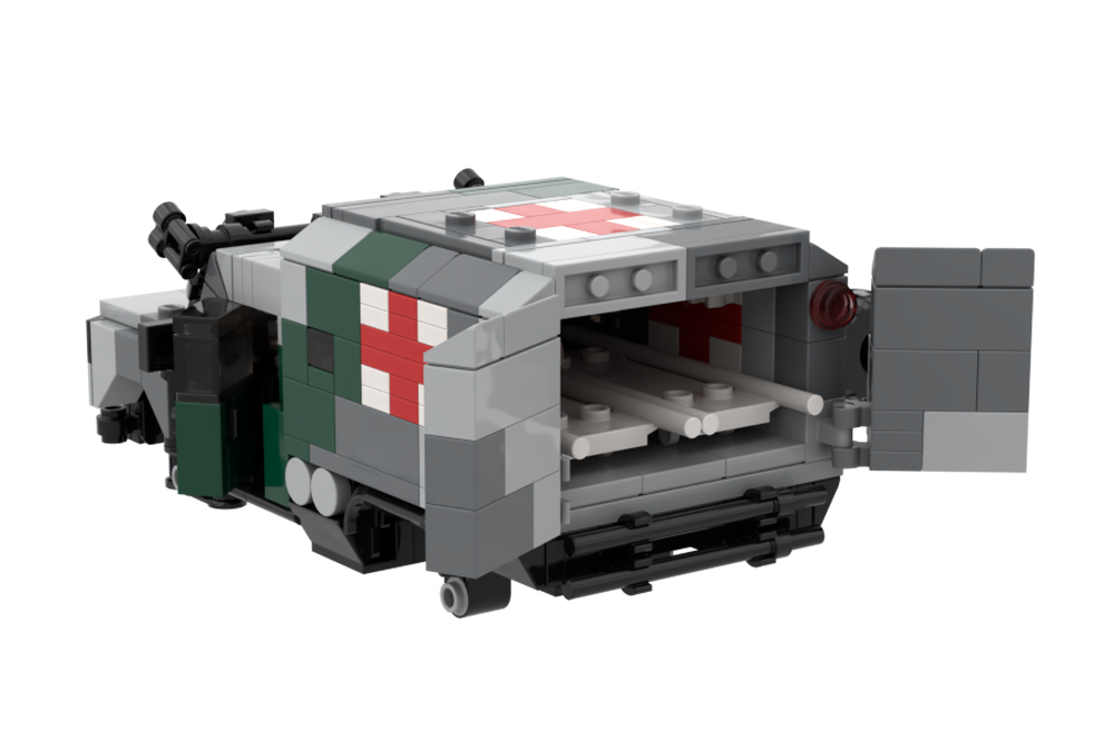 Lego Moc Mev Ambulance By Somerslego Rebrickable Build With Lego