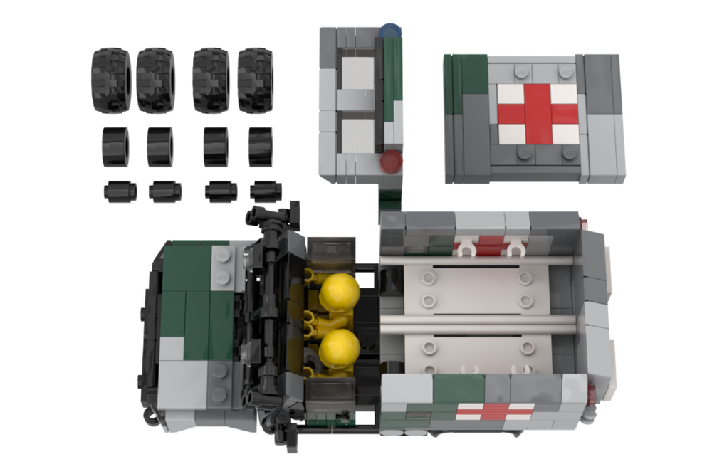Lego Moc Mev Ambulance By Somerslego Rebrickable Build With Lego