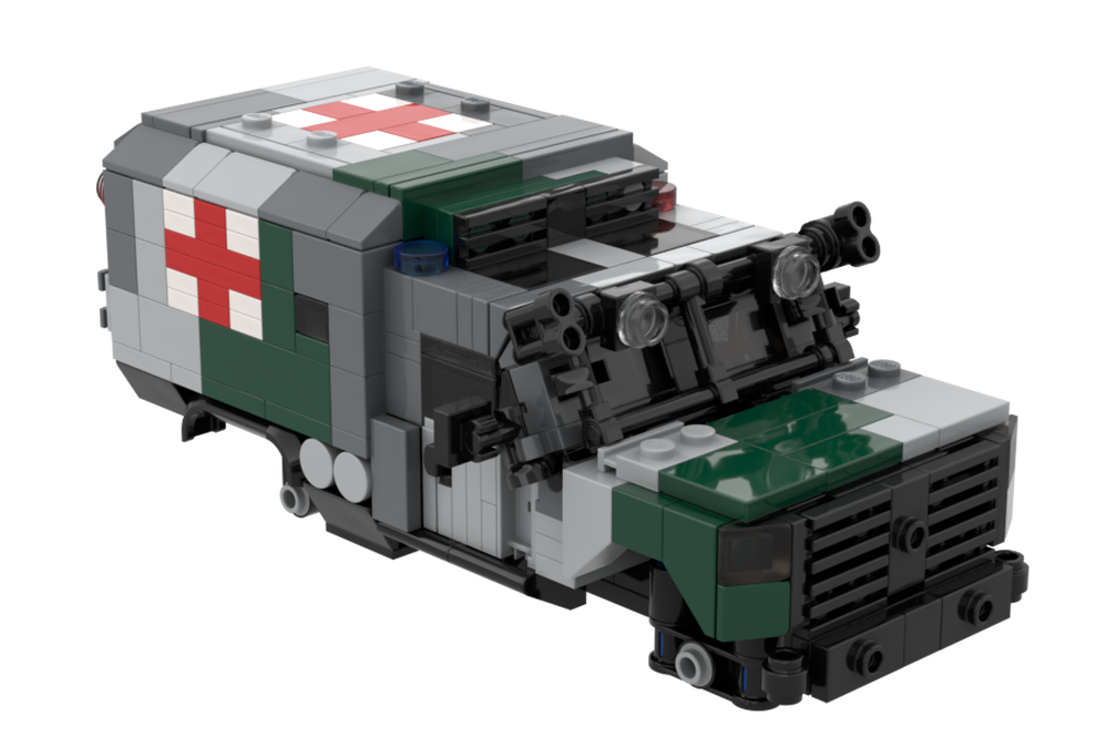 Lego Moc Mev Ambulance By Somerslego Rebrickable Build With Lego