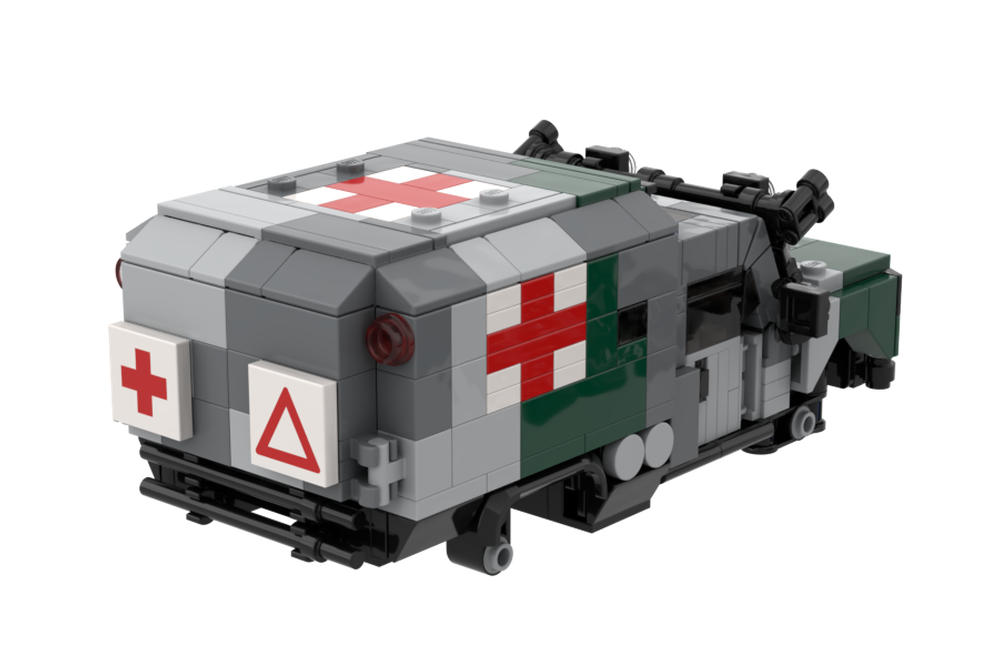Lego Moc Mev Ambulance By Somerslego Rebrickable Build With Lego