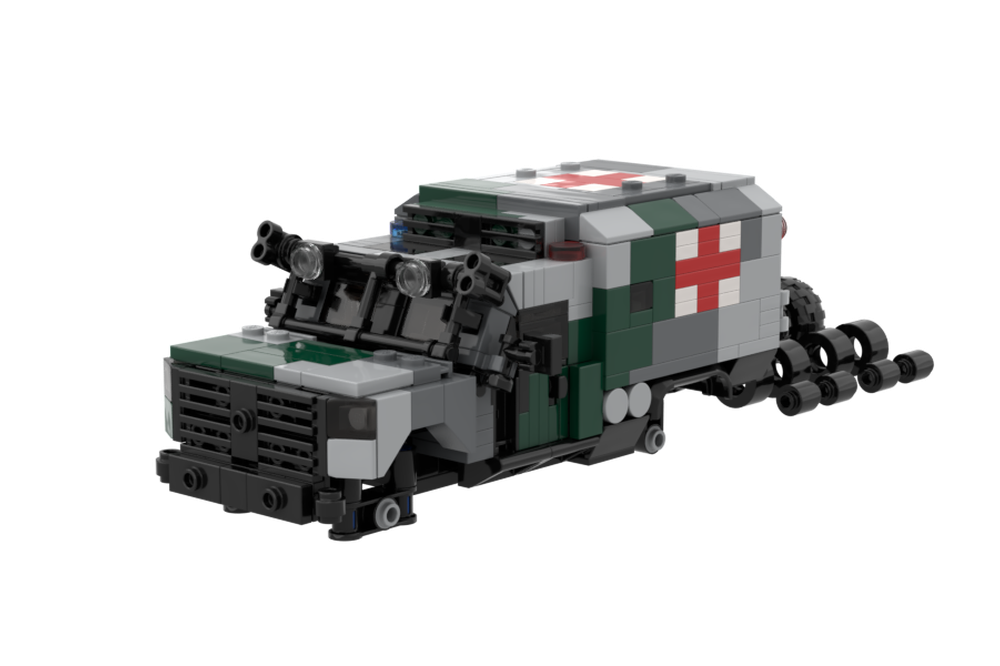 Lego Moc Mev Ambulance By Somerslego Rebrickable Build With Lego