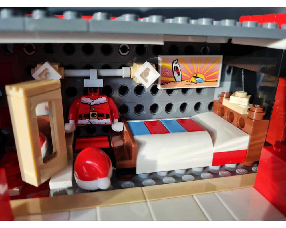 Lego Moc Santas Secret Retreat Modular Christmas 10220 Vw Camper Van