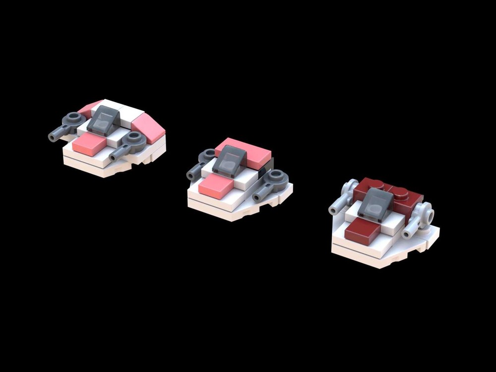LEGO MOC SW Nano Snowspeeders by hzolika | Rebrickable - Build with LEGO