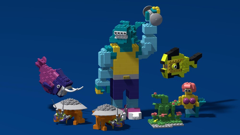 LEGO MOC 11022 Sea Creatures by mattking4 | Rebrickable - Build with LEGO