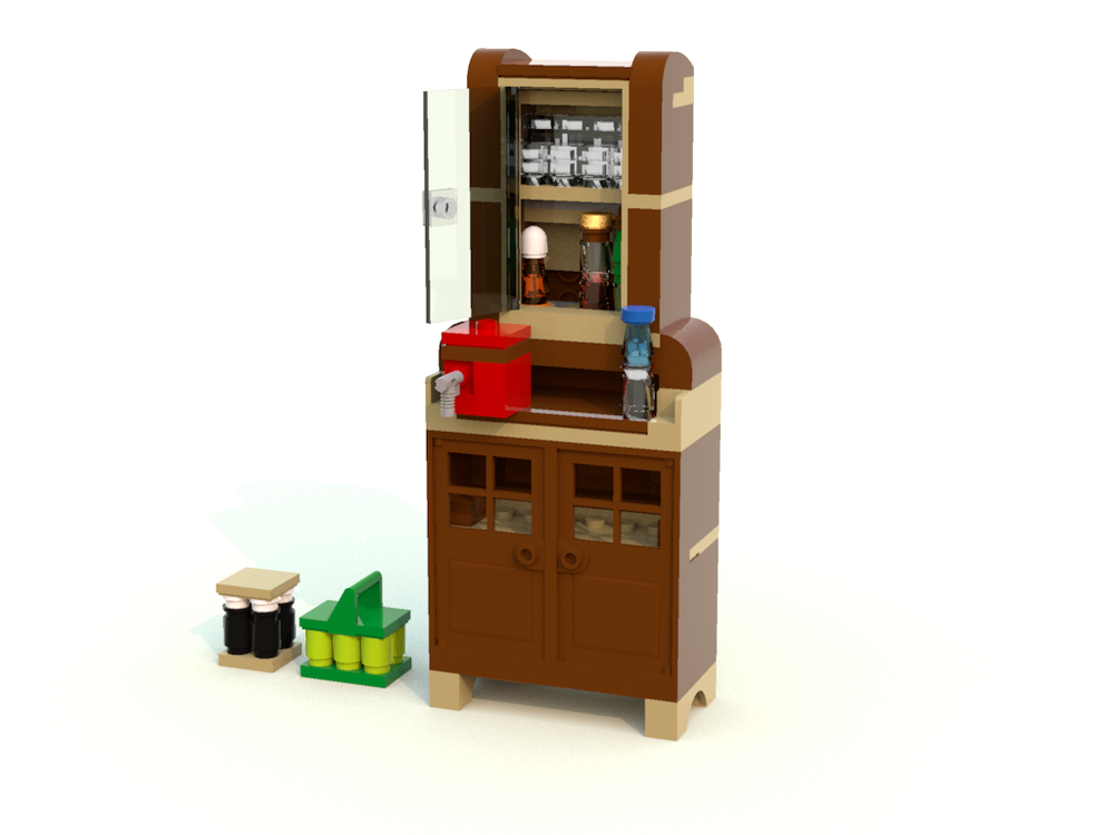 LEGO MOC-12936 Drinks Cabinet by LegoOri | Rebrickable - Build with LEGO