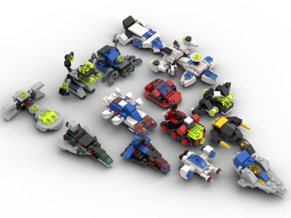 LEGO MOC Classic Space Micro Fleet by BambooBricks | Rebrickable ...