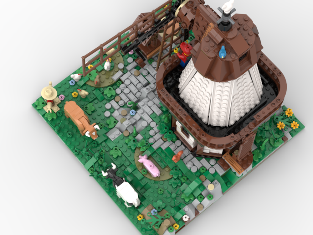 Lego Moc Windmill By Mikeybrickalloti Rebrickable Build With Lego