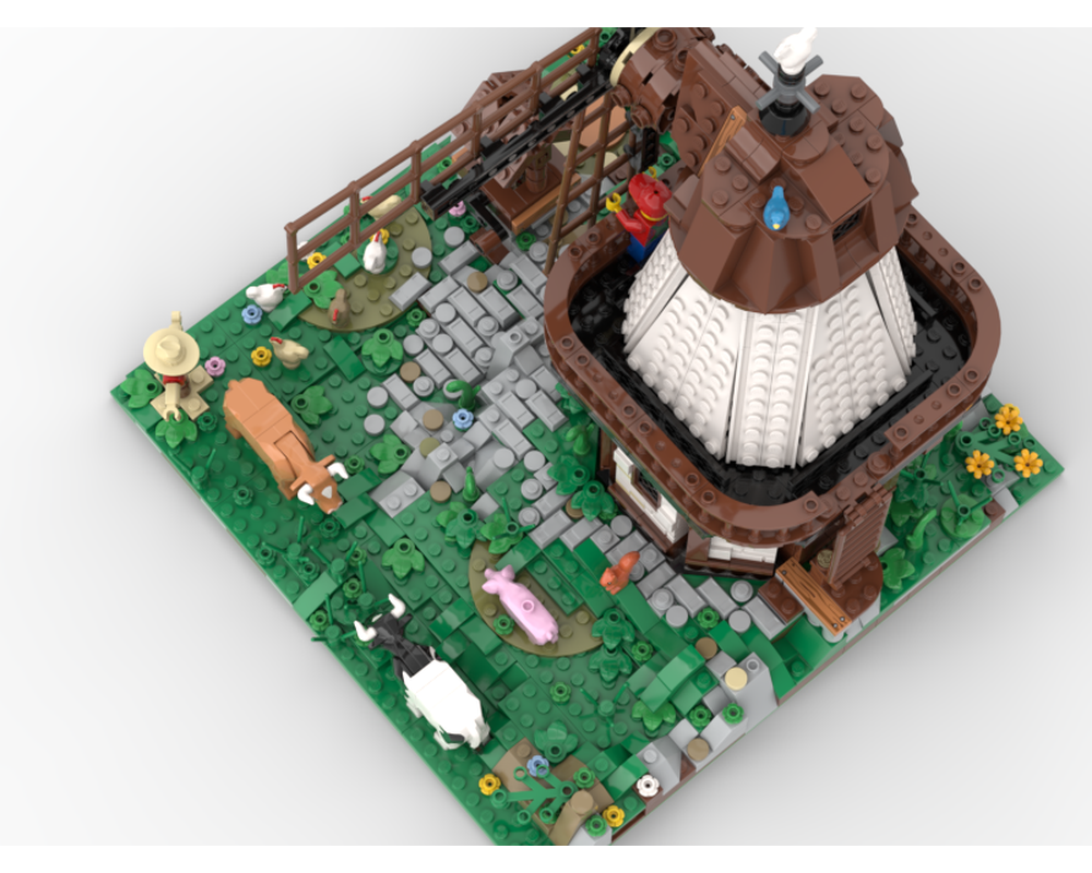 LEGO MOC Windmill by Mikey_Brickalloti | Rebrickable - Build with LEGO