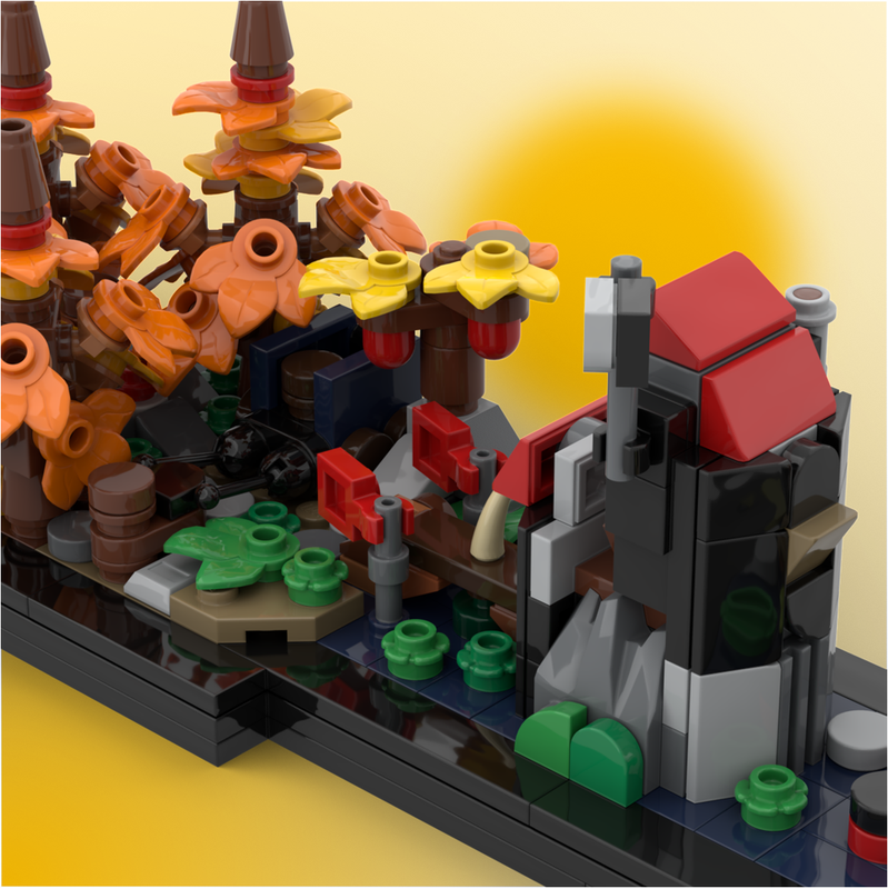 LEGO MOC 1:4 Micro Tribute to the 90s Castles by the_bricked_cave | Rebrickable - Build with LEGO