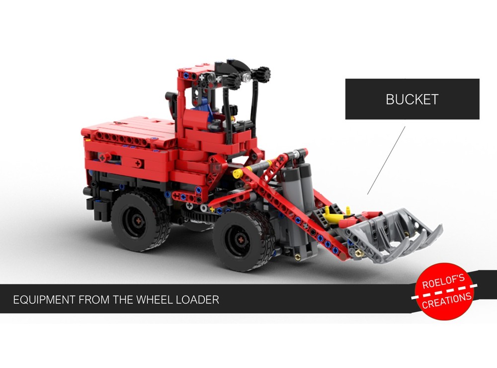 Lego Moc 42144 B Model Wheel Loader By Roelofs Creations Rebrickable