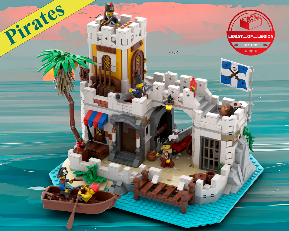 Lego Moc Pirates Imperial Soldiers Bundle Blue Flags By Legatof