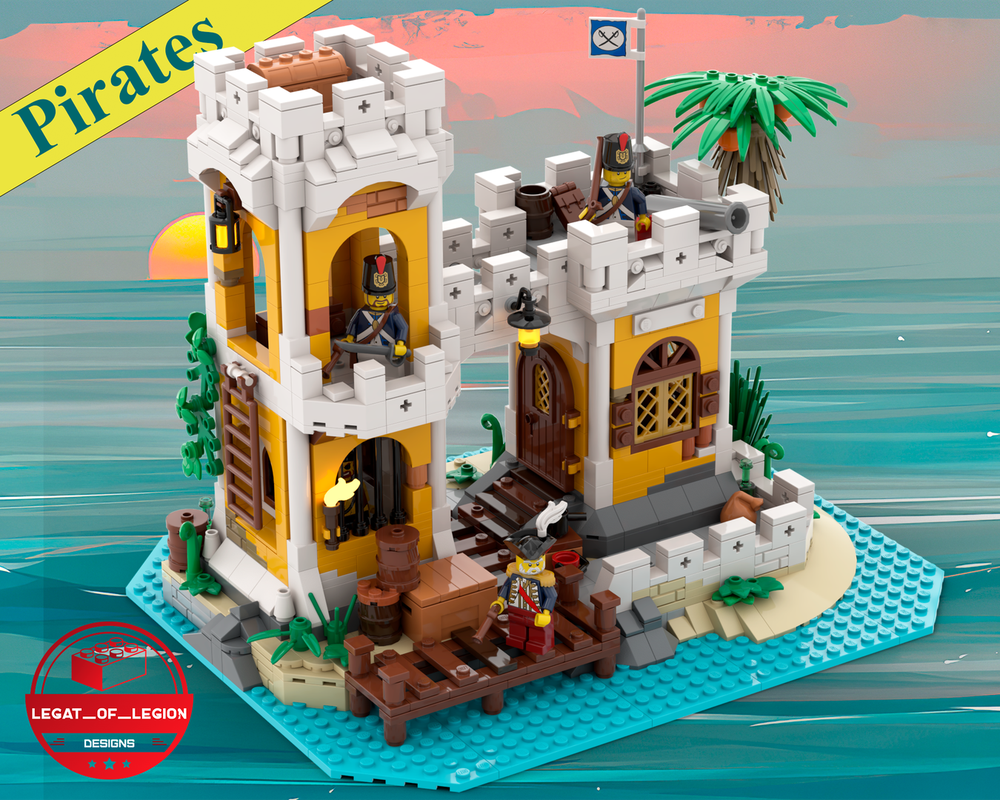 Lego Moc Pirates Imperial Soldiers Bundle Blue Flags By Legatof