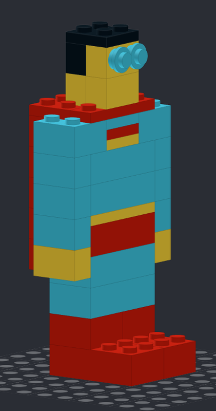 LEGO MOC Block Figure - Superman by scaflisch | Rebrickable - Build ...