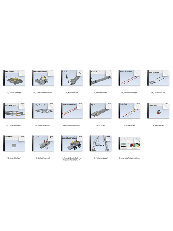 LEGO MOC Multi-config Modular Crawler Crane with complete driving ...