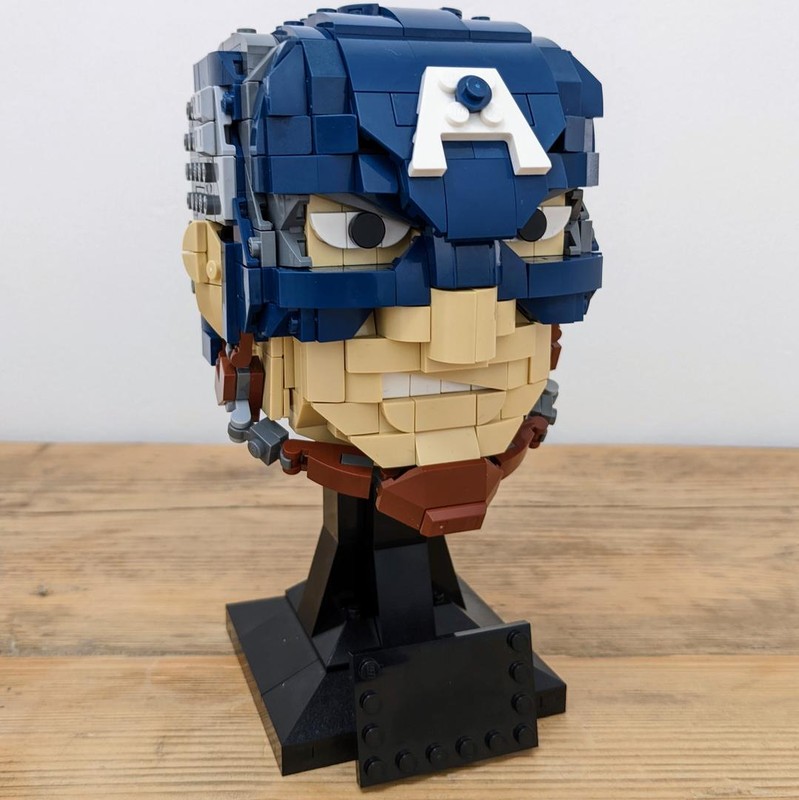 LEGO MOC Captain America Face (for helmet MOC) by glenn_tanner55 ...