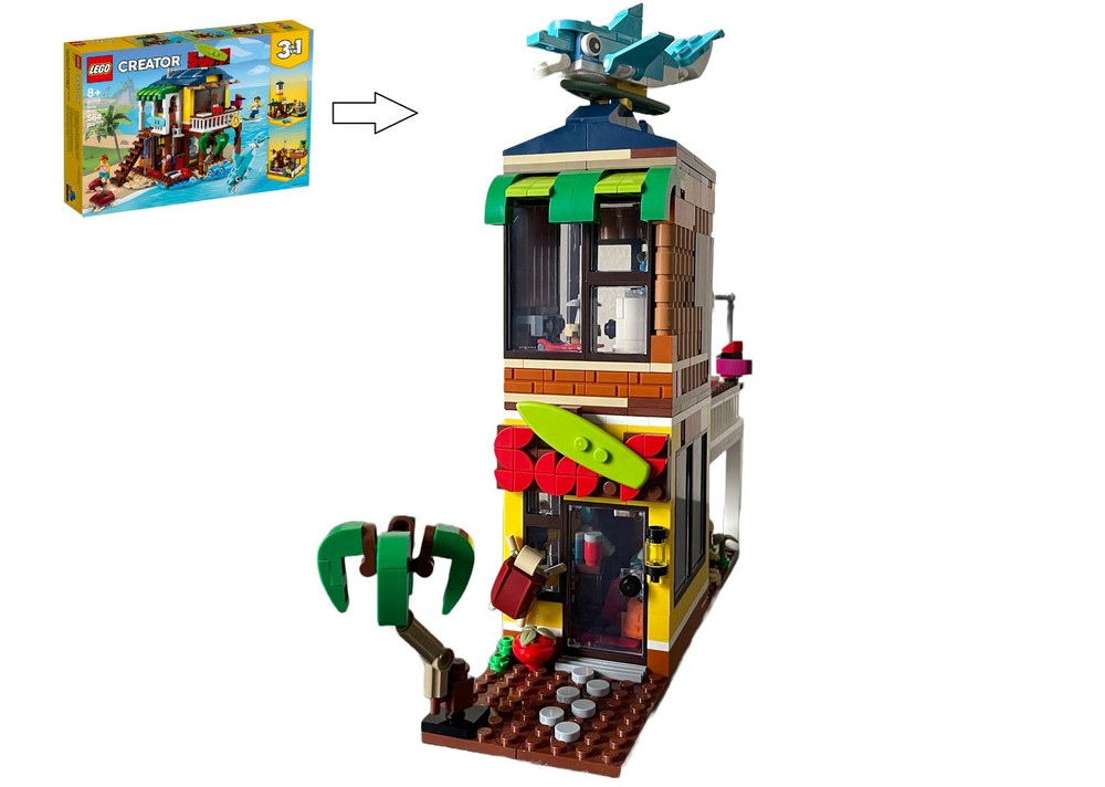 LEGO MOC Surf Shop Modular Alternate build of 31118 by re-bricked ...