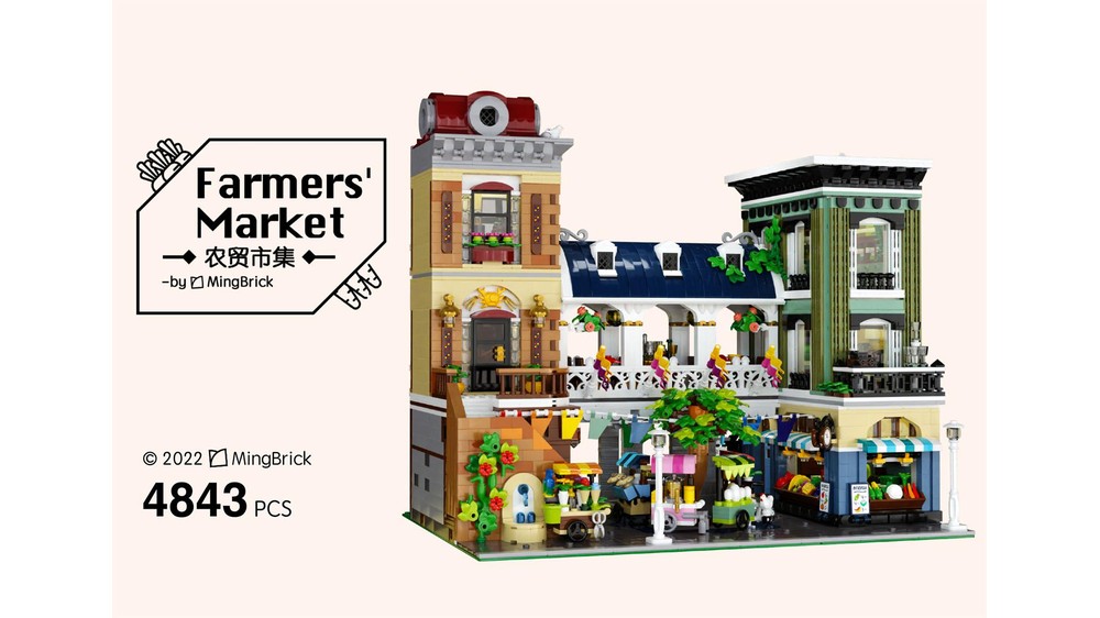 LEGO MOC Farmers' Market by MingBrick | Rebrickable - Build with LEGO