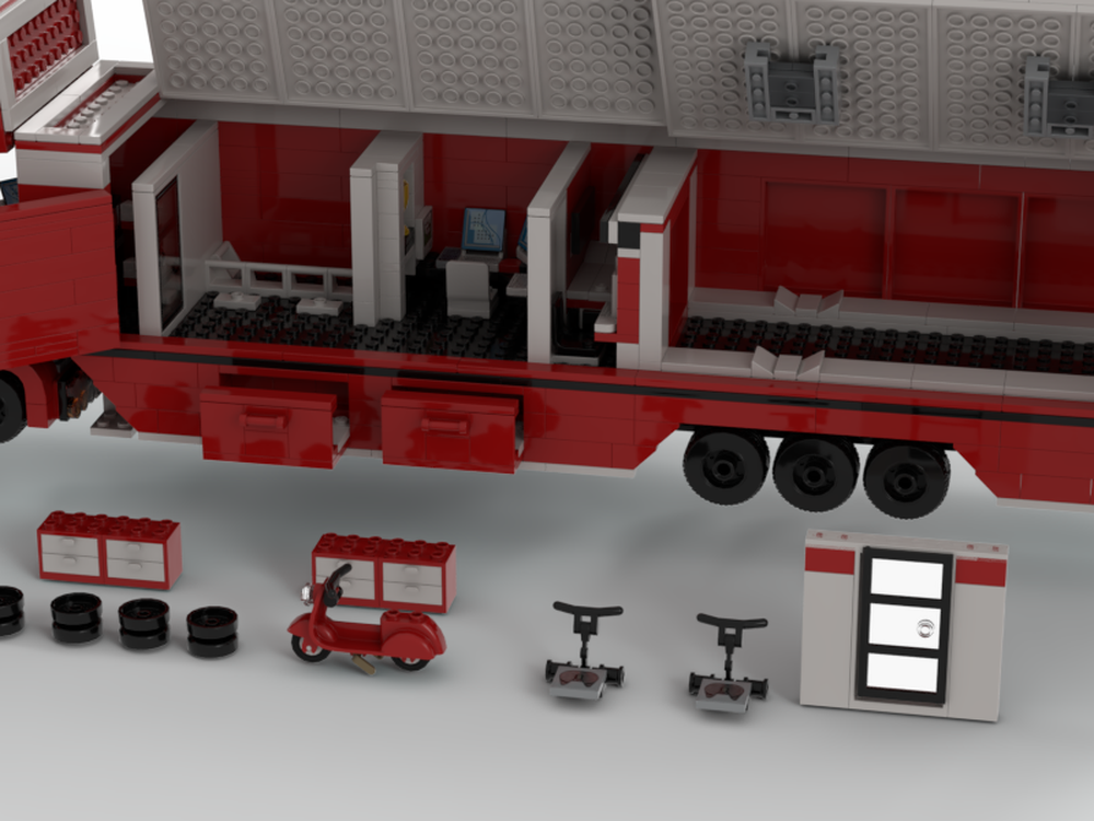 Lego Moc Race Car Transport Truck By Tertius1 Rebrickable Build