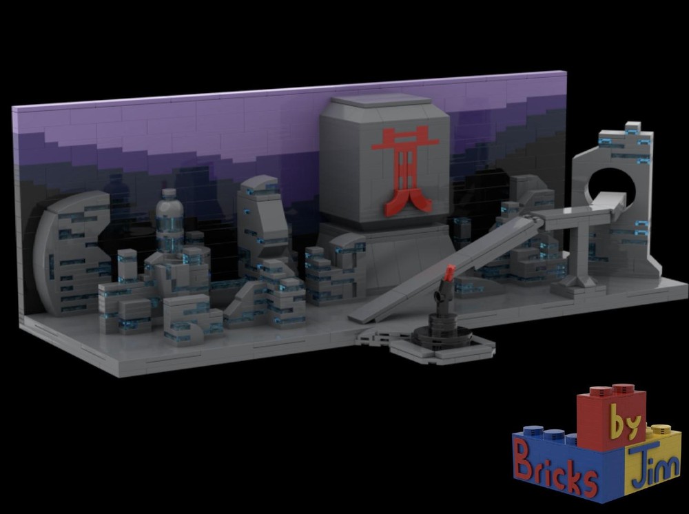 LEGO MOC Neo Gotham Batmobile Display by BricksbyJim | Rebrickable ...