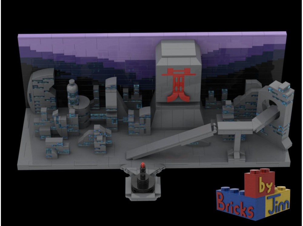 LEGO MOC Neo Gotham Batmobile Display by BricksbyJim | Rebrickable ...