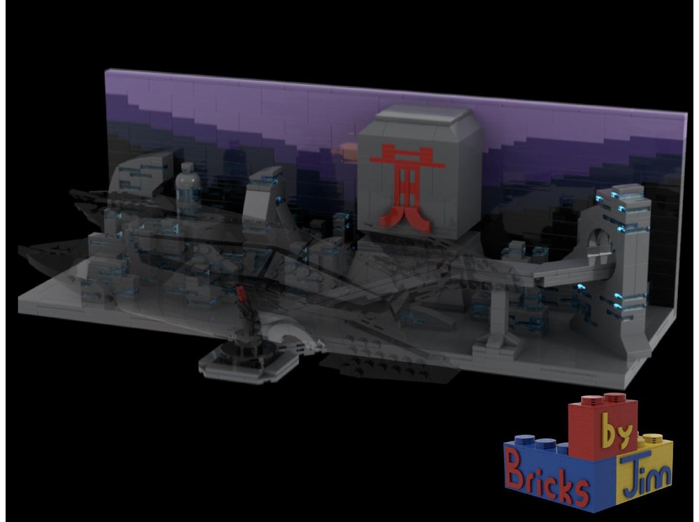 LEGO MOC Neo Gotham Batmobile Display by BricksbyJim | Rebrickable ...