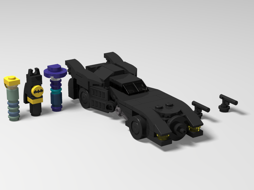 LEGO MOC 1989 Batmobile (V2), Custom Joker Hat by HATNAN | Rebrickable ...