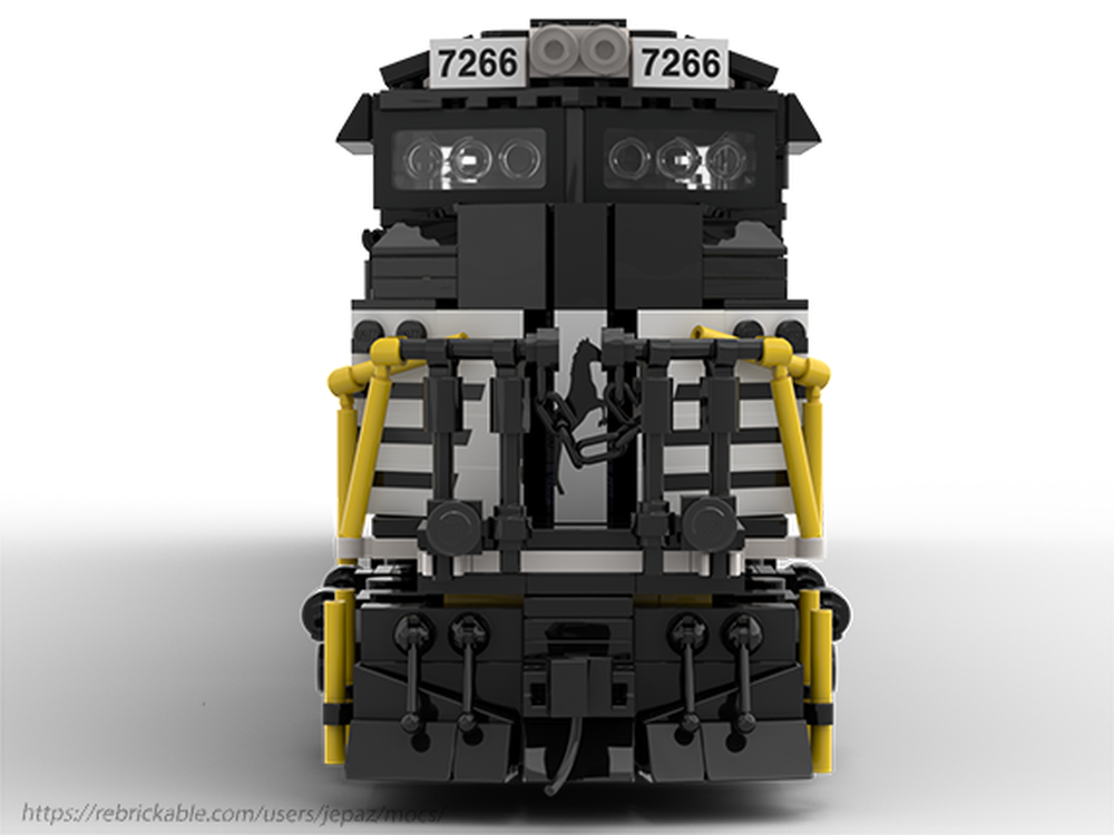 Lego Moc Emd Sd90 H Phase Ii Norfolk Southern By Jepaz Rebrickable