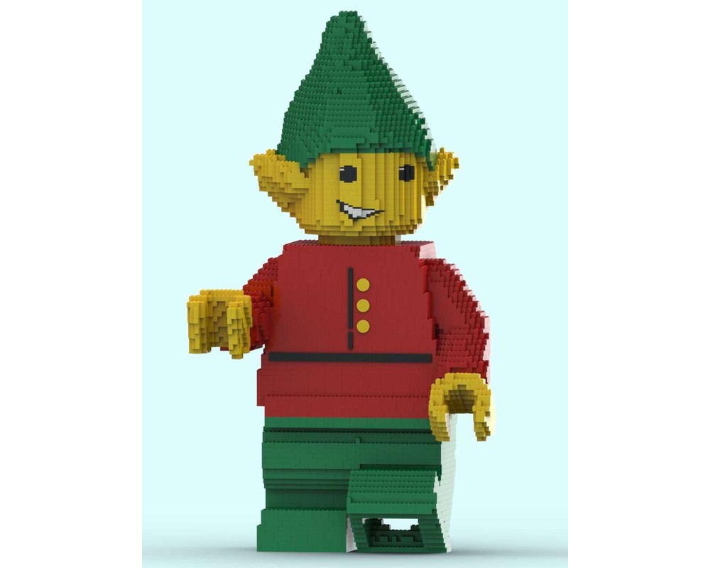 LEGO MOC Elf Minifigure Sculpture by Wilmottslego | Rebrickable - Build ...
