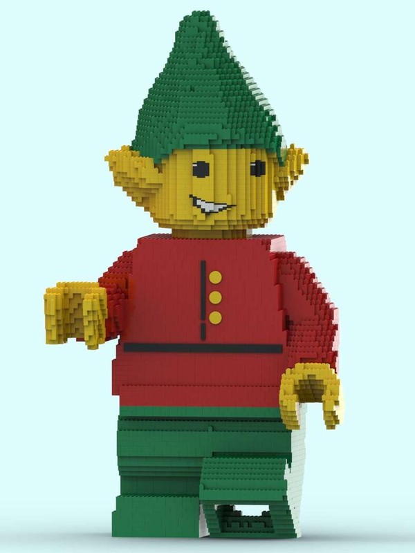 LEGO MOC Elf Minifigure Sculpture by Wilmottslego | Rebrickable - Build ...