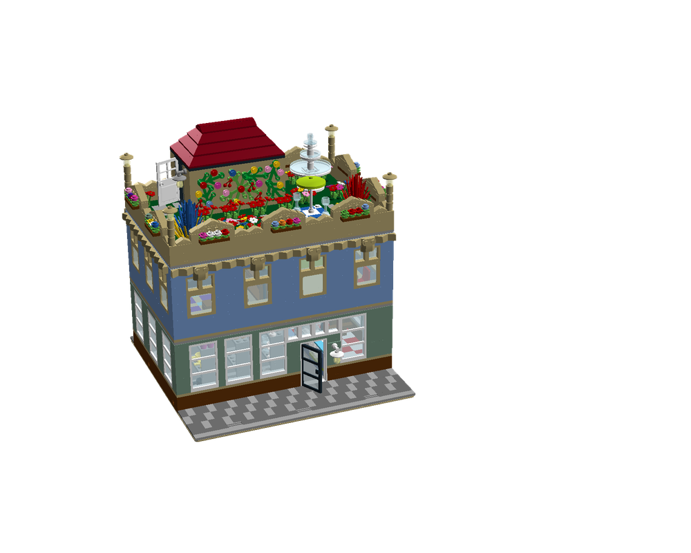 LEGO MOC Modular shop with garden on the roof by Alemar125 ...