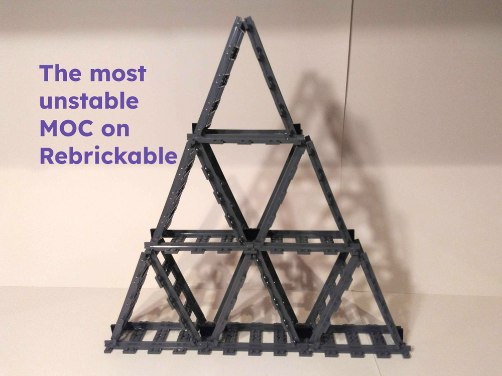 LEGO MOC Train Track Card Tower by TerribleMOCs | Rebrickable - Build ...