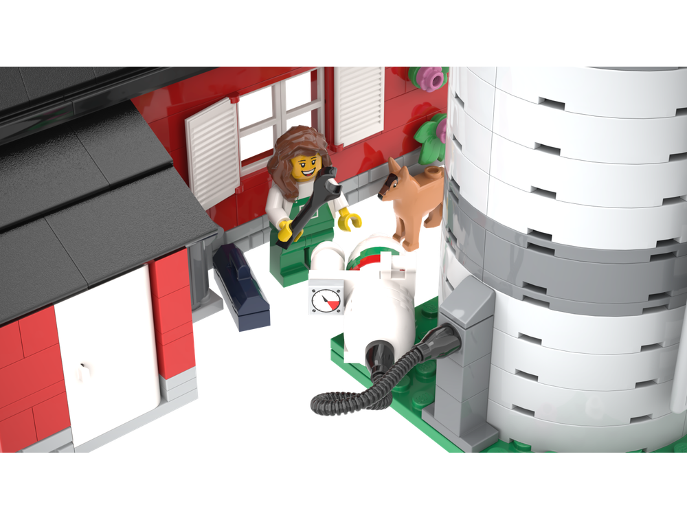 LEGO MOC Red Barn & Silo - Modular Farm House | Farmhouse | Bauernhof ...