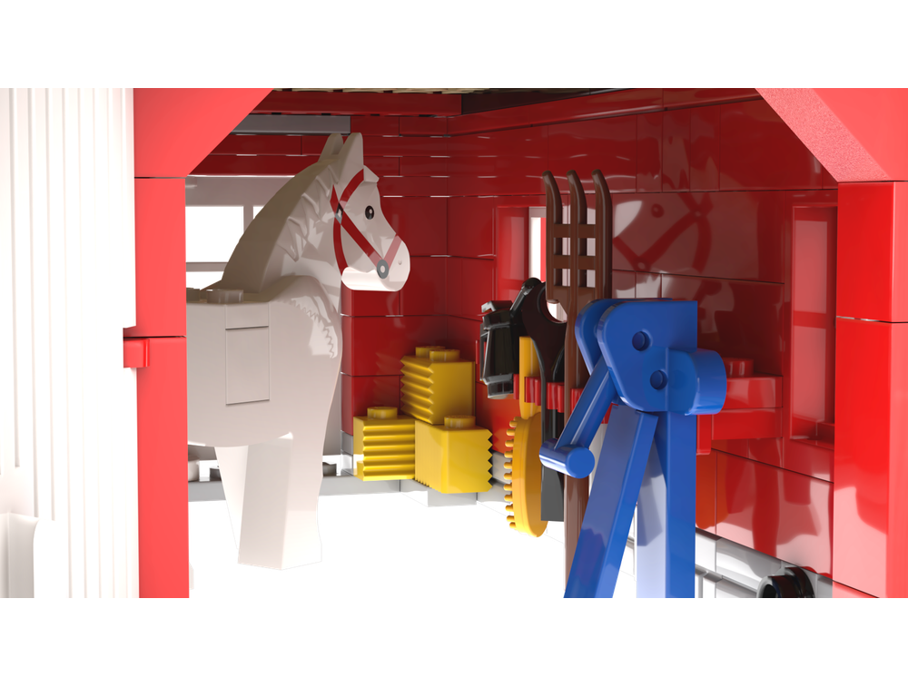 LEGO MOC Red Barn & Silo - Modular Farm House | Farmhouse | Bauernhof ...