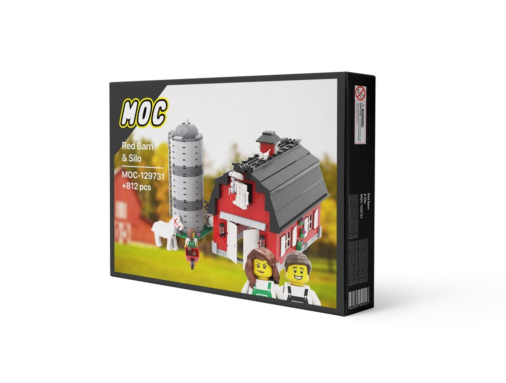 LEGO MOC Red Barn & Silo - Modular Farm House | Farmhouse | Bauernhof ...