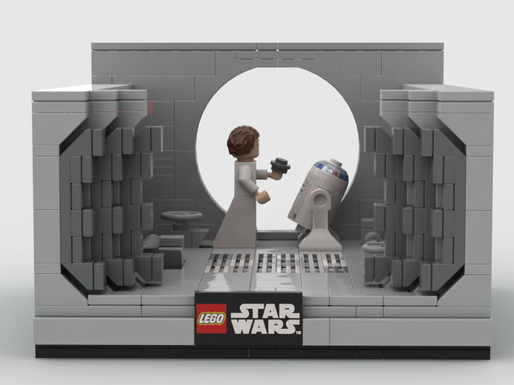 LEGO MOC New Hope - Leia and R2-D2 by PauloJorgeRamos | Rebrickable ...