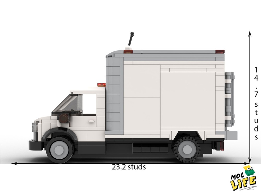 LEGO MOC Ford Transit 350 box by MocLife | Rebrickable - Build with LEGO