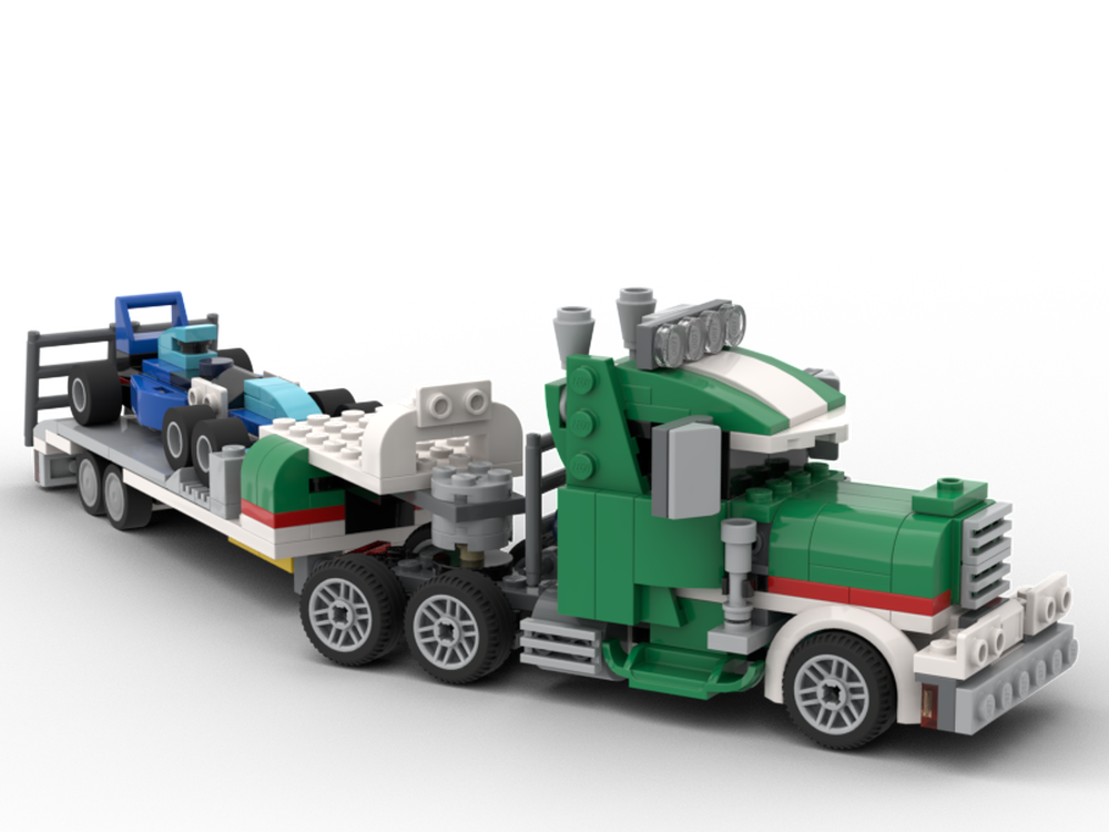 Lego Moc 31113 Octan Car Transporter By Hoppepe Rebrickable Build