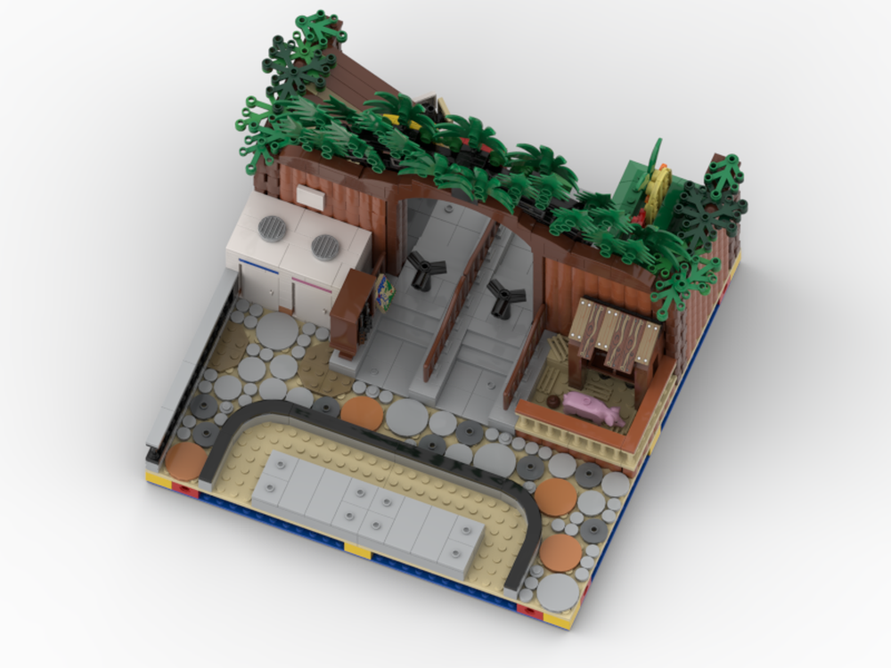 LEGO MOC Zoo Moule #1 Entrance and Monkey Habitat by Legofan21 ...