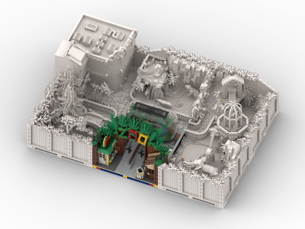 LEGO MOC Zoo Moule #1 Entrance and Monkey Habitat by Legofan21 ...
