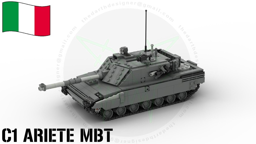 LEGO MOC ARIETE MBT | Main Battle Tank - 1:35 Scale by DarthDesigner ...