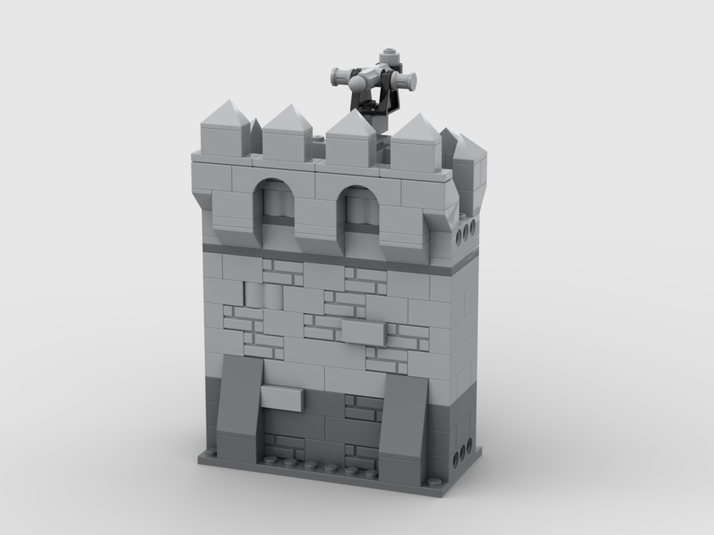 LEGO MOC Wall with Сatapult (Modular) v2 by Fantasts | Rebrickable ...