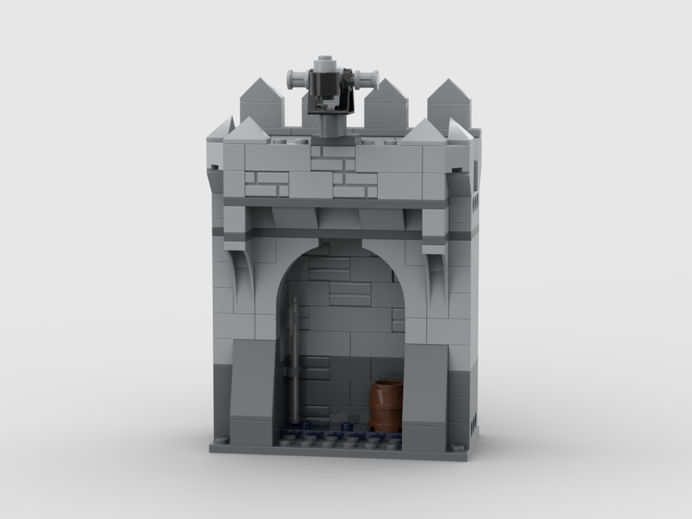 LEGO MOC Wall with Сatapult (Modular) v2 by Fantasts | Rebrickable ...
