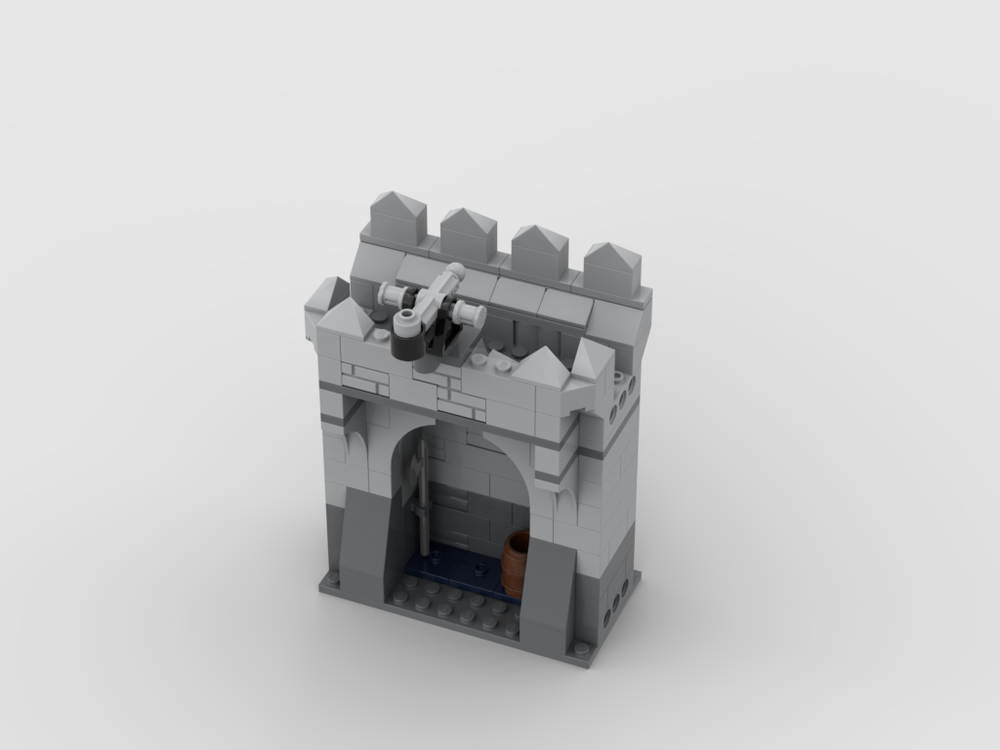 LEGO MOC Wall with Сatapult (Modular) v2 by Fantasts | Rebrickable ...