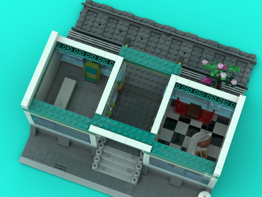 Lego Moc Train Station By The Lego Master Rebrickable Build With Lego