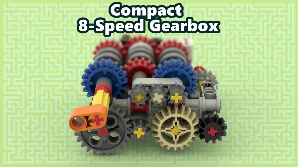 LEGO MOC Compact 8 speed gearbox by 1plaintext | Rebrickable - Build ...